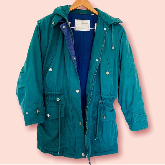 London Fog | Jackets & Coats | Vintage London Fog Towne Green And Blue ...